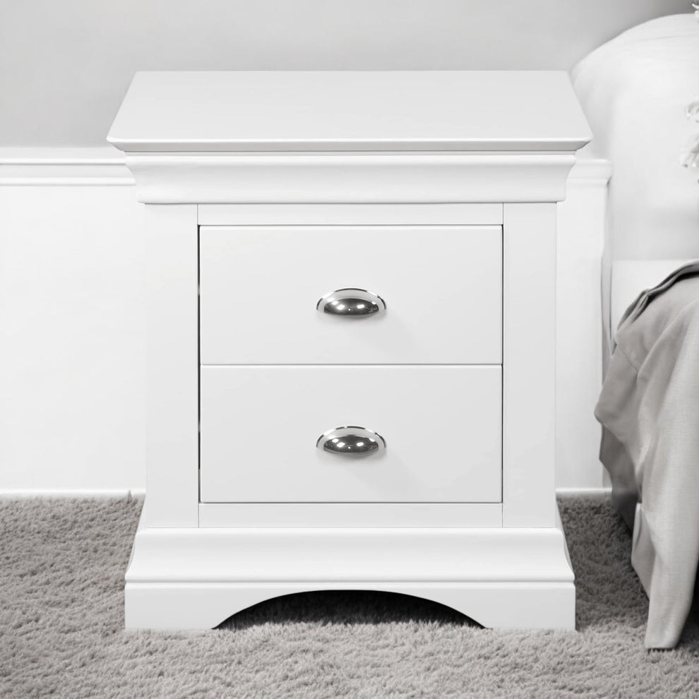 Mabel Two Drawer Locker - White – Quayside Interiors Ltd