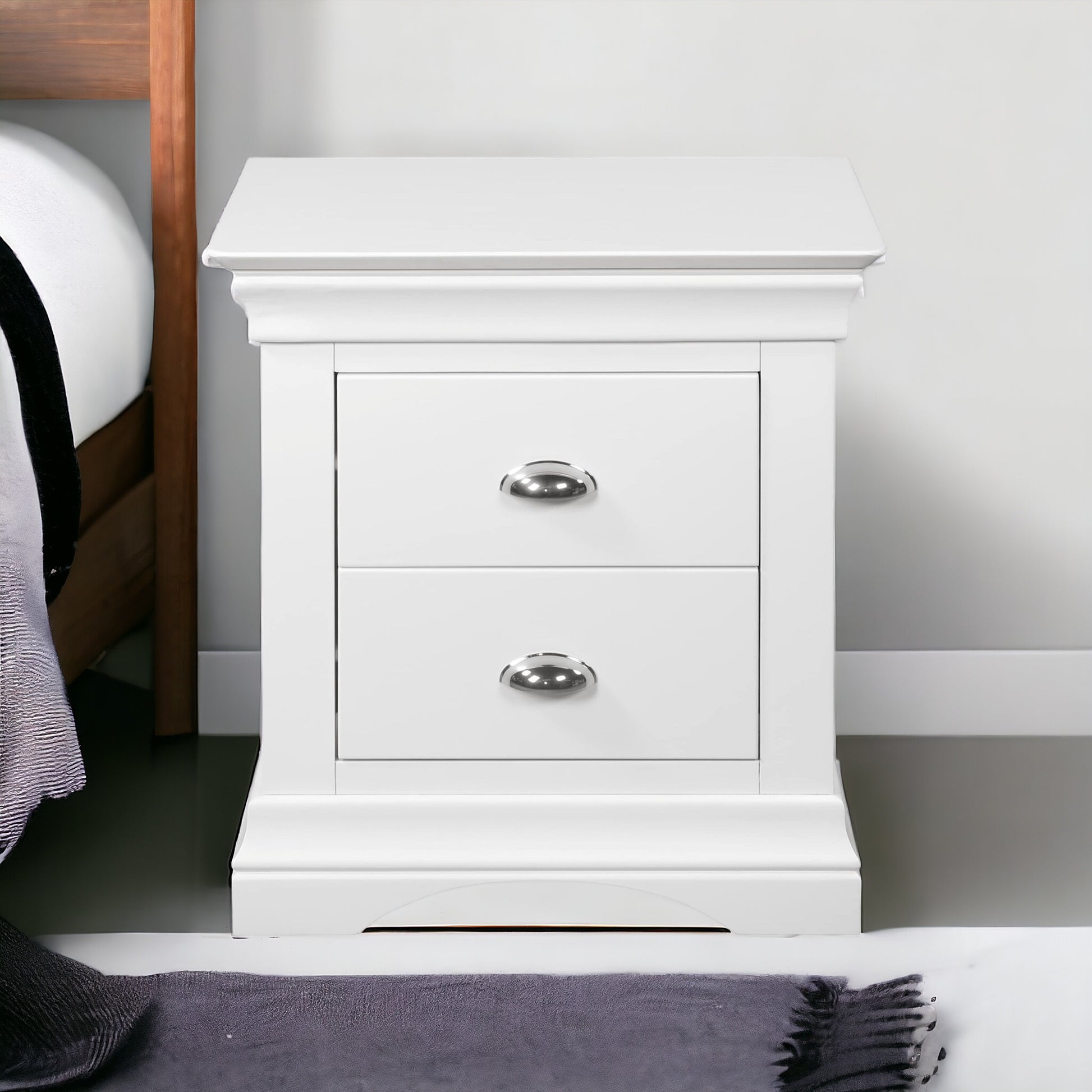Mabel Two Drawer Locker - White – Quayside Interiors Ltd